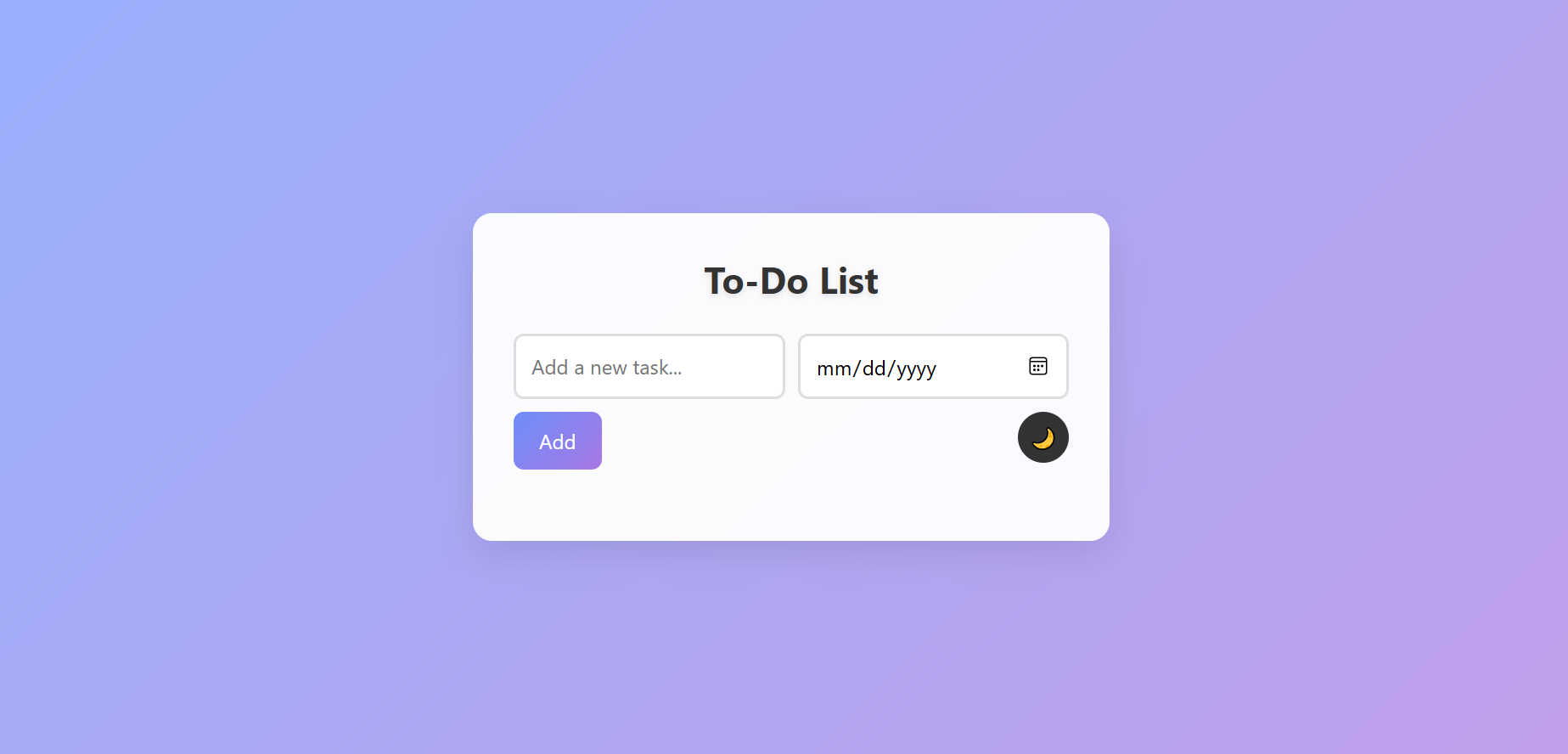 🌟 Modern To-Do List App | To-Do-List-App